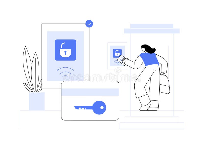 Access Control System Abstract Concept Vector Illustration. Stock ...
