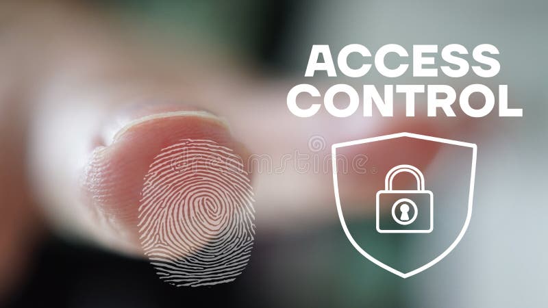 Access Control Systems is Shown Using the Text Stock Image - Image of ...