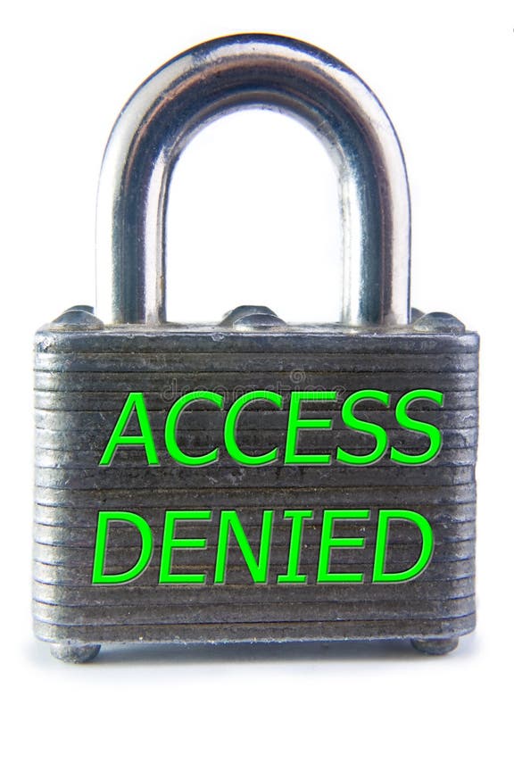 Access Denied stock photo. Image of security, locked - 10064994