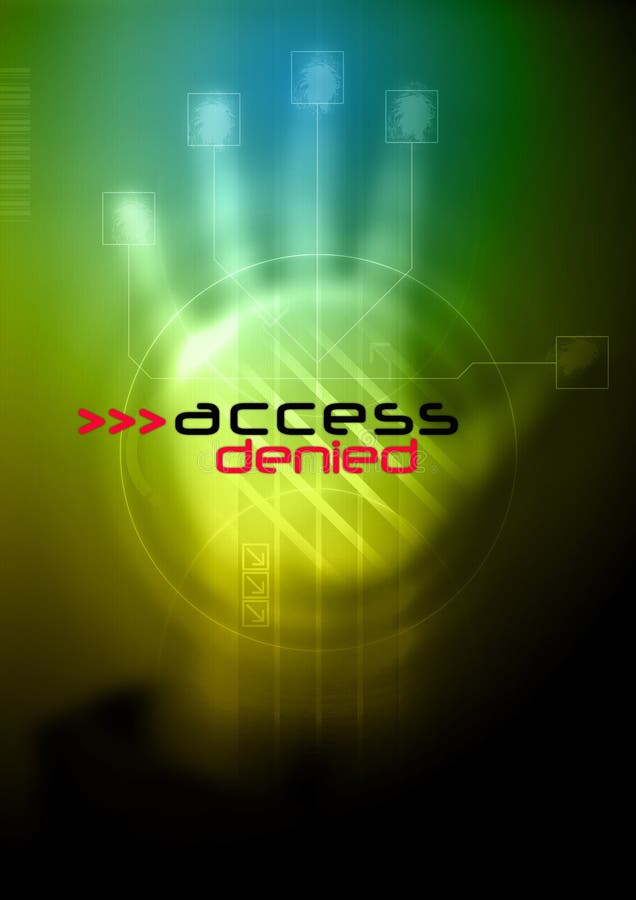 Access Denied stock illustration. Illustration of artwork - 2094233