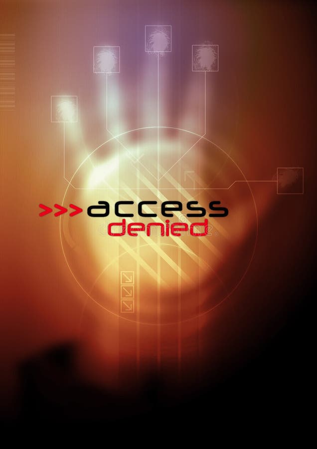 Access Denied Computer Screen Stock Illustration - Illustration of ...