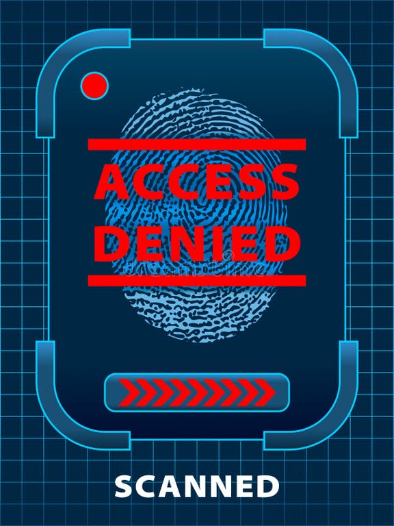 Access Denied stock vector. Illustration of electronic - 24907022