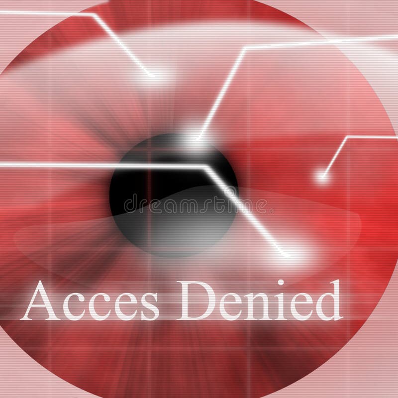 Access Denied stock illustration. Illustration of artwork - 2094233