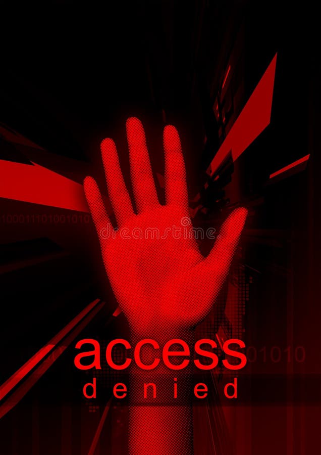 Access denied sign stock vector. Illustration of entry - 25303741
