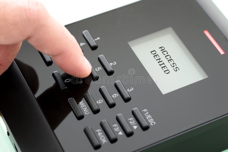 Access Denied stock photo. Image of electronics, lock - 60725932