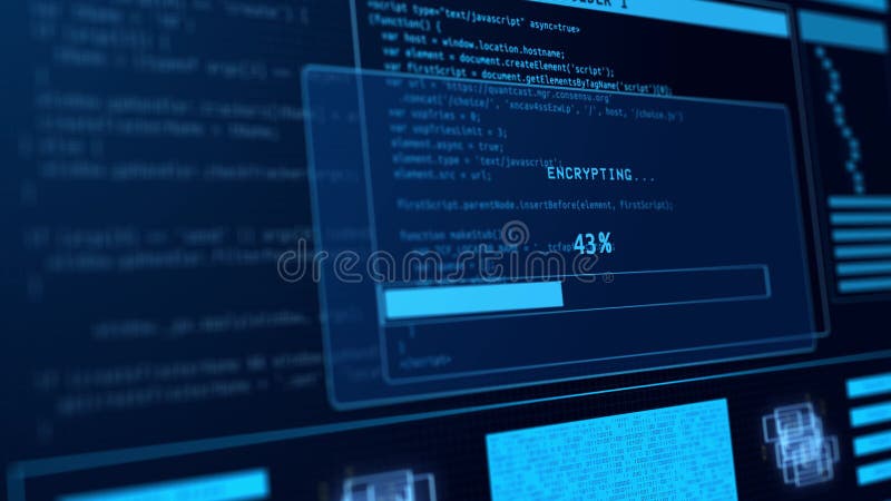 Access Denied Codes Identifying Security System on Screen Loop ...