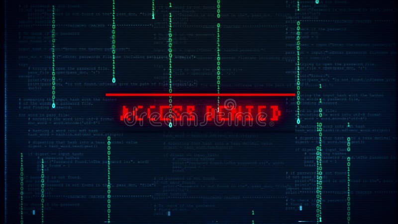 Critical Error Warning with User Login Interface Concept Over Digital Globe and Computer Hacking ...