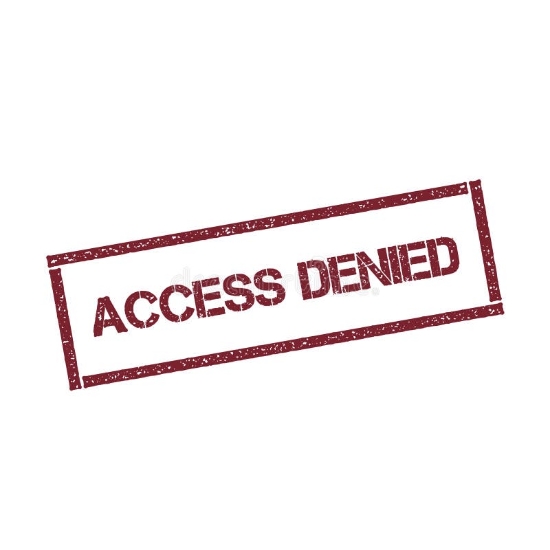 Red access denied button stock illustration. Illustration of sign ...