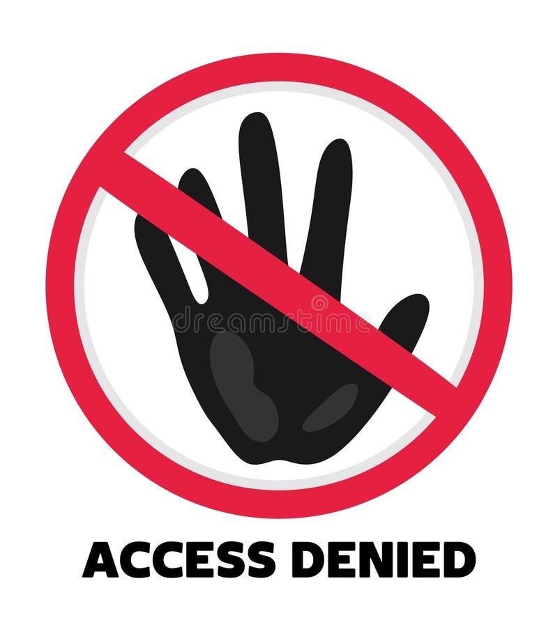 Denied Sign Stock Illustrations – 12,140 Denied Sign Stock ...