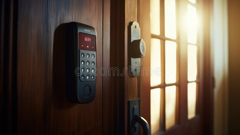 Access door keypad stock illustration. Illustration of panel - 361199021