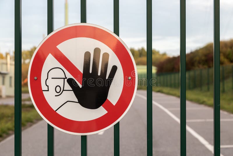 Access_forbidden stock photo. Image of sign, gate, closed - 153590800