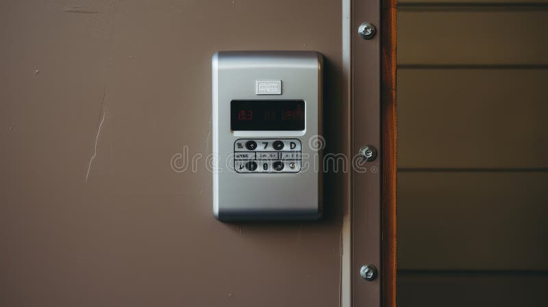 Access garage door keypad stock illustration. Illustration of ...