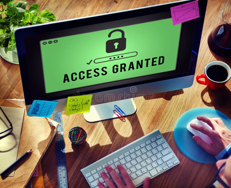 Access Granted Anytime Available Possible Unlock Concept Stock Photo ...
