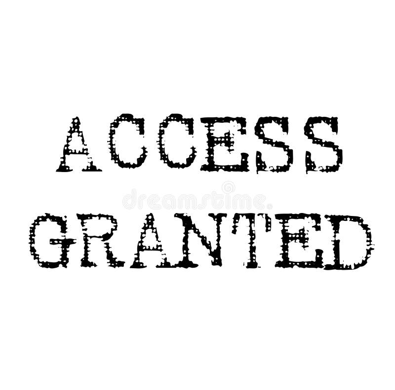 Access granted black stamp stock vector. Illustration of grant - 142220899