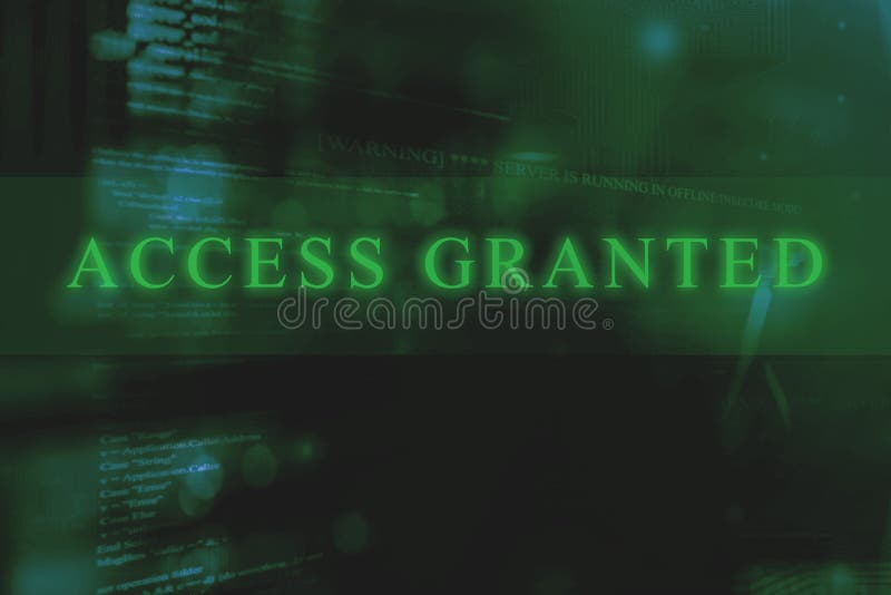 `Access Granted` at Computer System Screen Stock Illustration ... `Access Granted` at Computer System Screen Stock Illustration ...