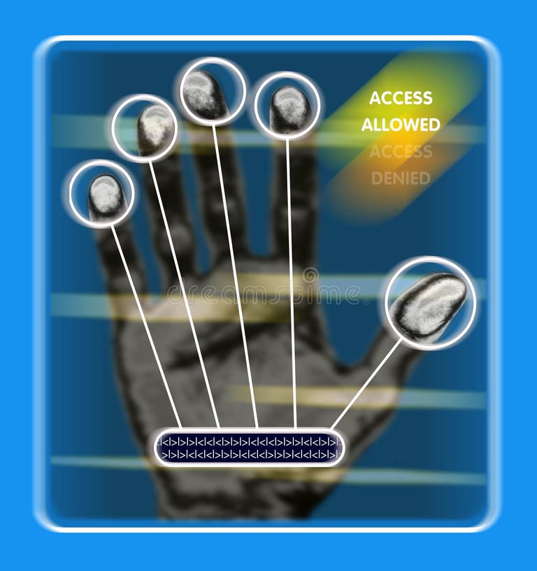 Hand Scanner Access Stock Illustrations – 7,363 Hand Scanner Access ...