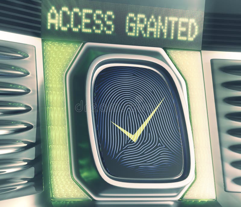 Access Granted stock photo. Image of lock, access, scanner - 41793804
