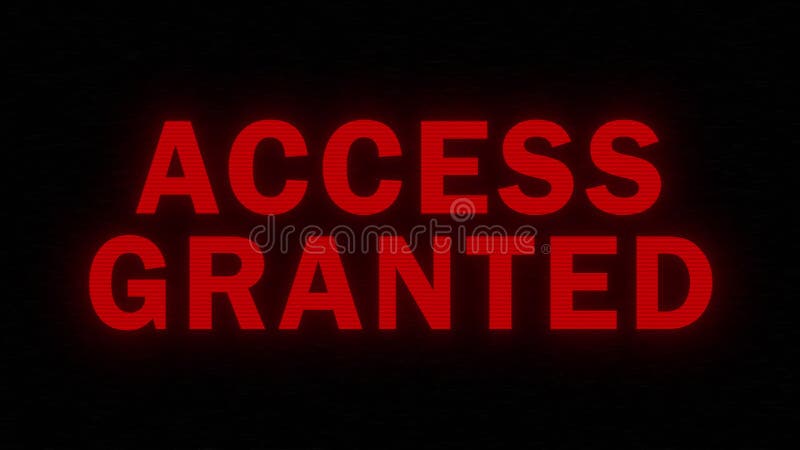 Access Granted Glitch Animation for Cybersecurity and Games Stock ...