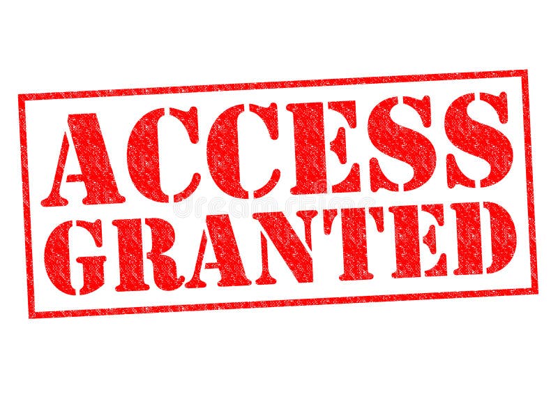 Access Granted road sign stock illustration. Illustration of office ...