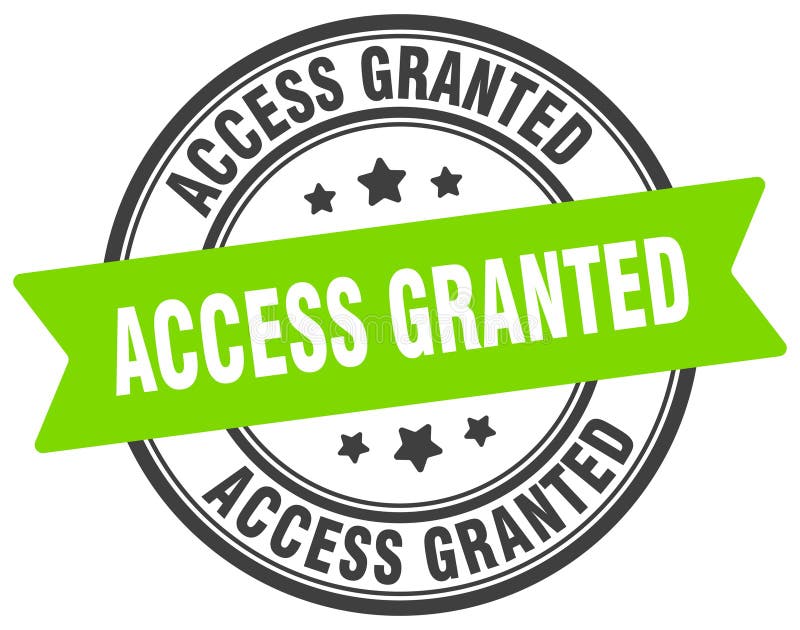 Access Granted Stamp. Access Granted Label on Transparent Background ...