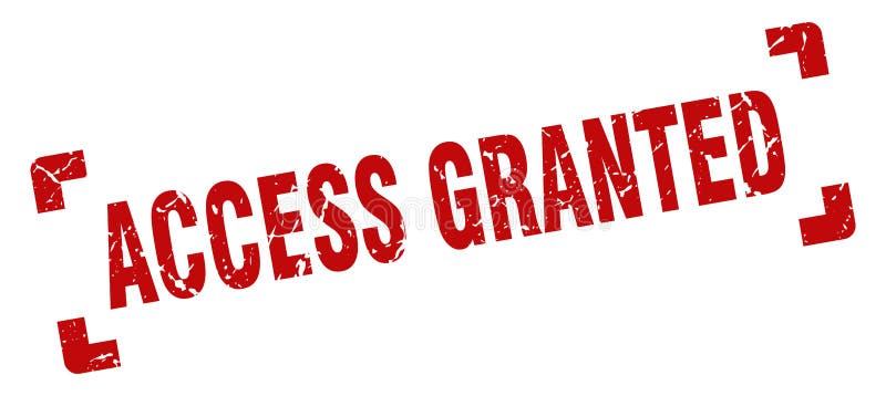 Access Granted Banner. Access Granted Speech Bubble Label Set Stock ...