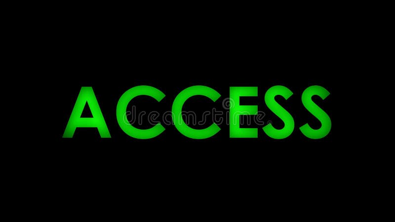 Access green message text stock photo. Image of positive - 184984920