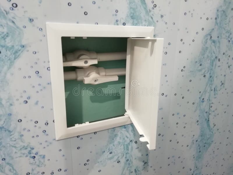 Access Hatch for Water Supply of the Apartment Stock Image - Image of ...
