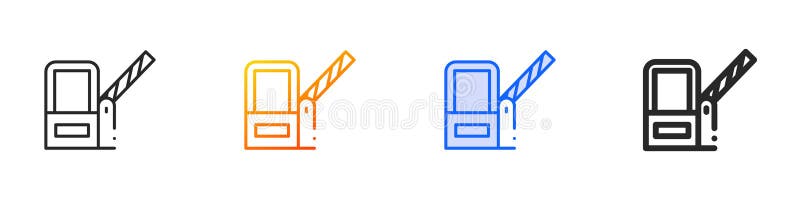 Access Icon.Thin Linear, Gradient, Blue Stroke and Bold Style Design ...