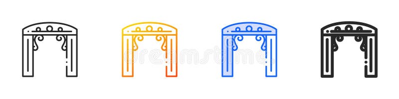 Access Icon.Thin Linear, Gradient, Blue Stroke and Bold Style Design ...