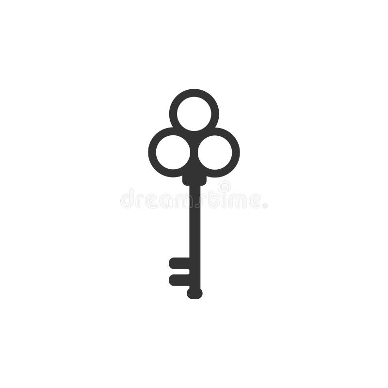 Access, Key Icon Vector Illustration Flat Design Stock Illustration ...