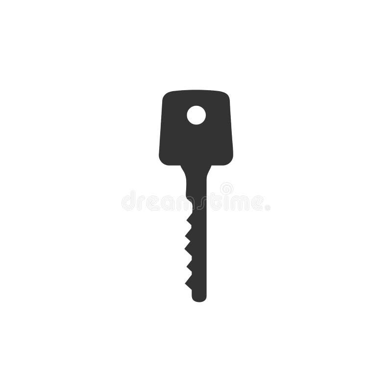 Access, Key Icon Vector Illustration Flat Design Stock Illustration ...