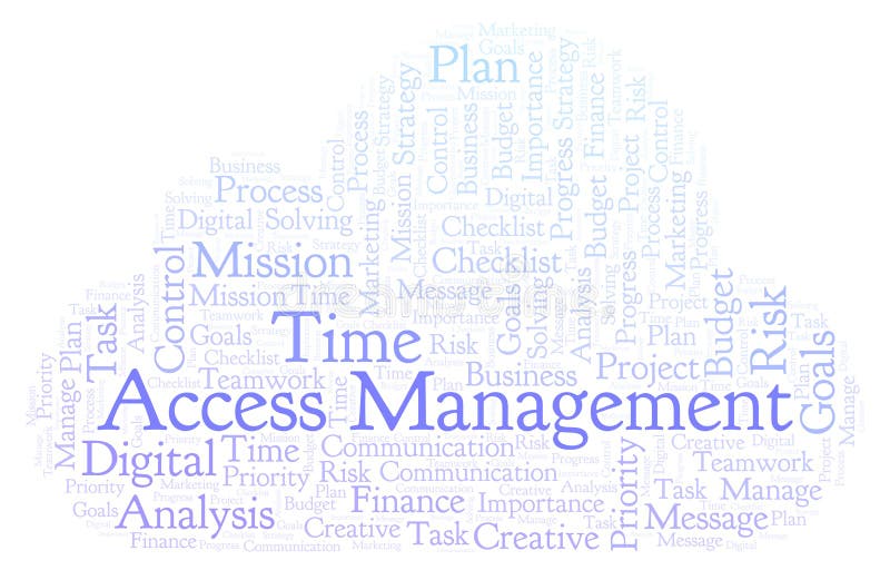 Access Management Word Cloud, Made with Text only. Stock Illustration ...