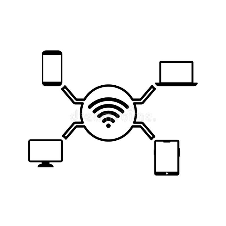 Access, Network, Provisioning Icon. Line, Outline Symbol Stock Vector ...