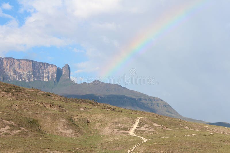 Access Path To Mount Roraima, Tepui Located in the Amazon, on the ...