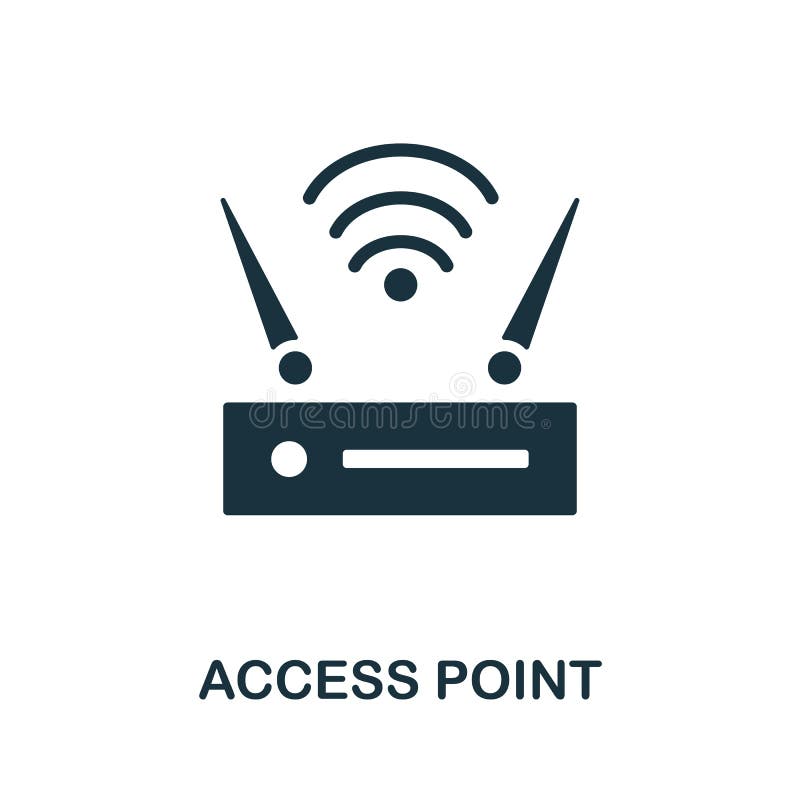 Access Point Flat Icon. Colored Element Sign from Networking Collection ...