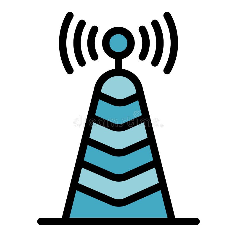 Access Point Icon Color Outline Vector Stock Vector - Illustration of ...