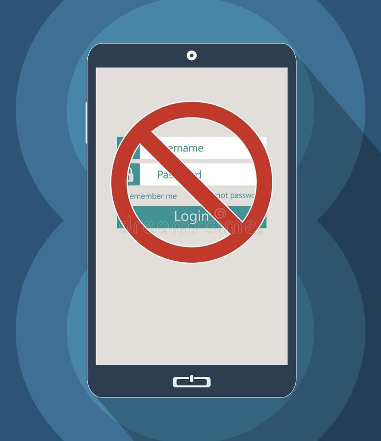 Access restriction stock vector. Illustration of forbidden - 43028448