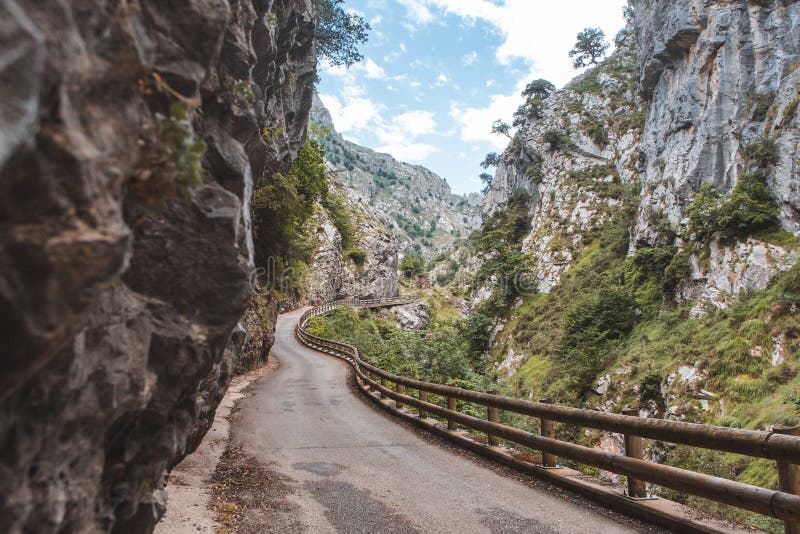 Access Road To the Town of Cain Stock Photo - Image of narrow, gorge ...