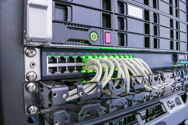 Access Servers Connect To the Internet Switch. the Database Store is ...