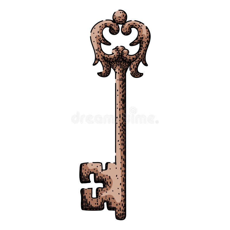 Access Skeleton Key Vector Sketch Stock Illustrations – 780 Access ...