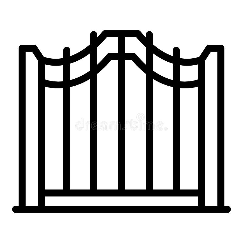 Smart Gate Icon, Cartoon and Flat Style Stock Vector - Illustration of ...