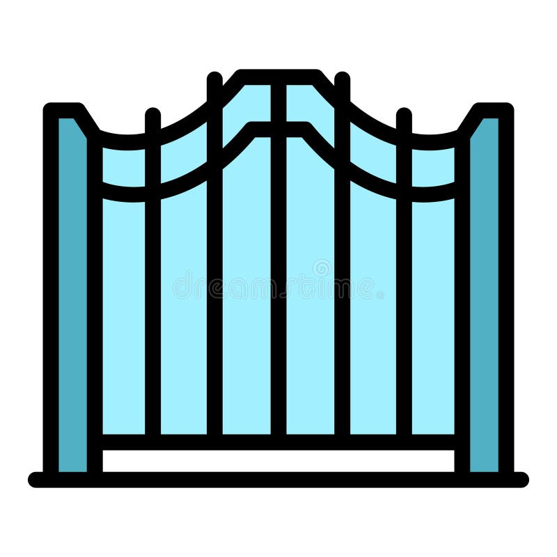 Access Smart Gate Icon Vector Flat Stock Illustration - Illustration of ...