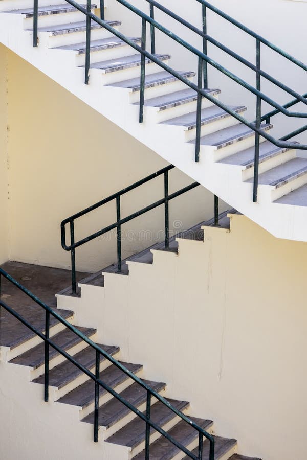 Access Staircase in Building Stock Image - Image of metal, abstract ...