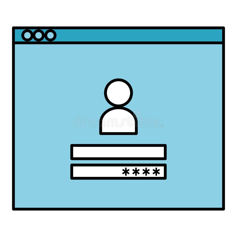 Access template login icon stock illustration. Illustration of ...