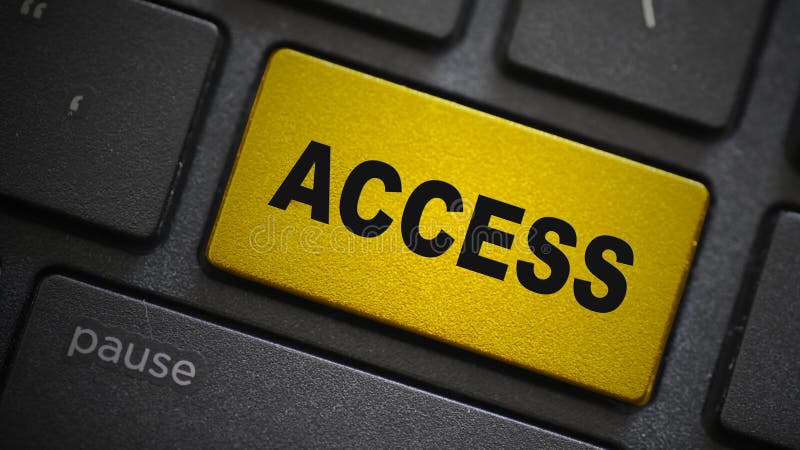 Access Text Button on Keyboard Stock Photo - Image of secure, enter ...