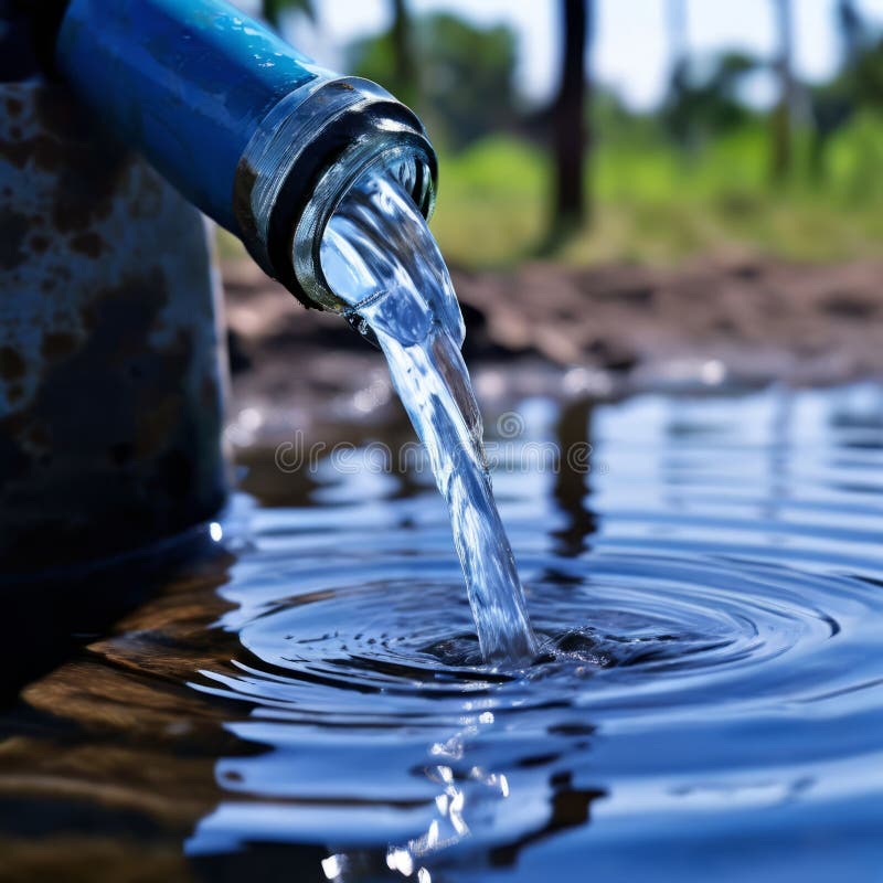 Access To Clean Drinking Water in Developing Countries Close U Stock ...