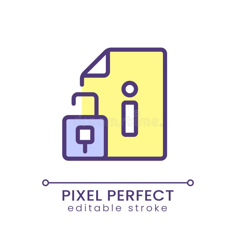 Access To Information Pixel Perfect White Linear Icon for Dark Theme ...