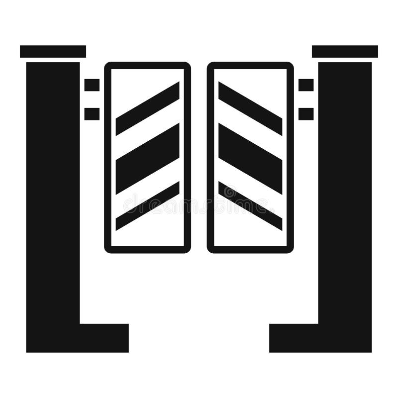 Access Turnstile Icon, Simple Style Stock Vector - Illustration of ...