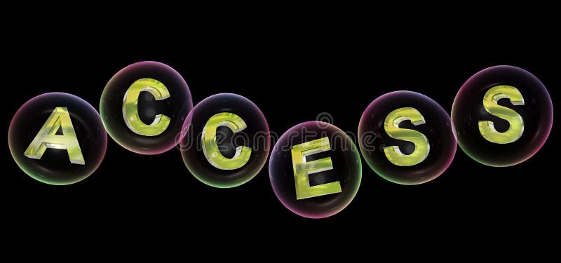 Access Word on Computer Screen Showing Login Stock Illustration ...