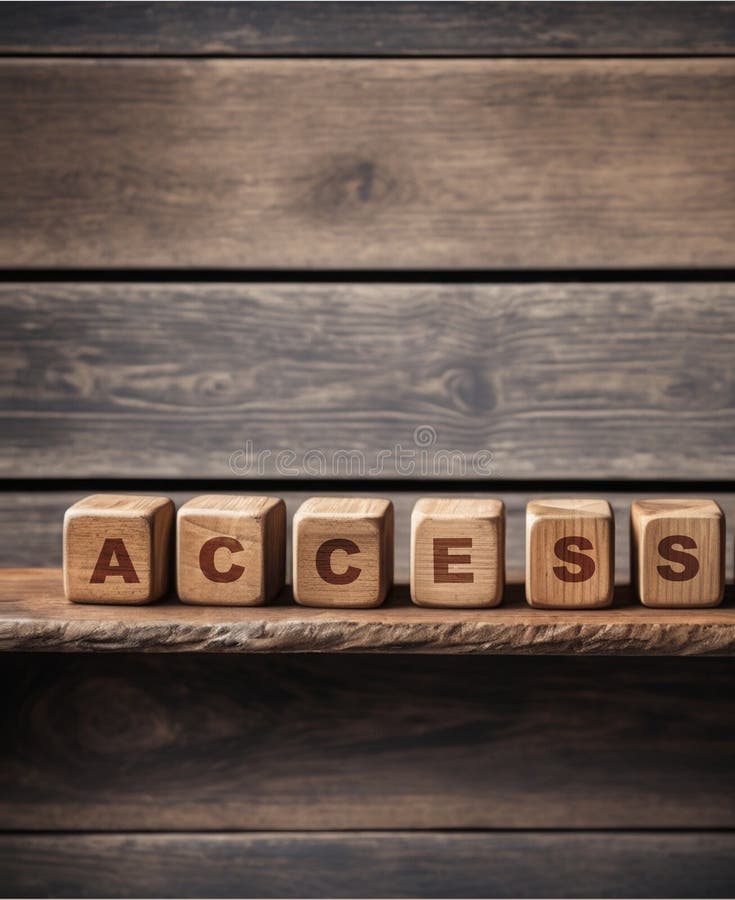 Access Word Written on Wooden Cubes. it Data Technologies Business ...